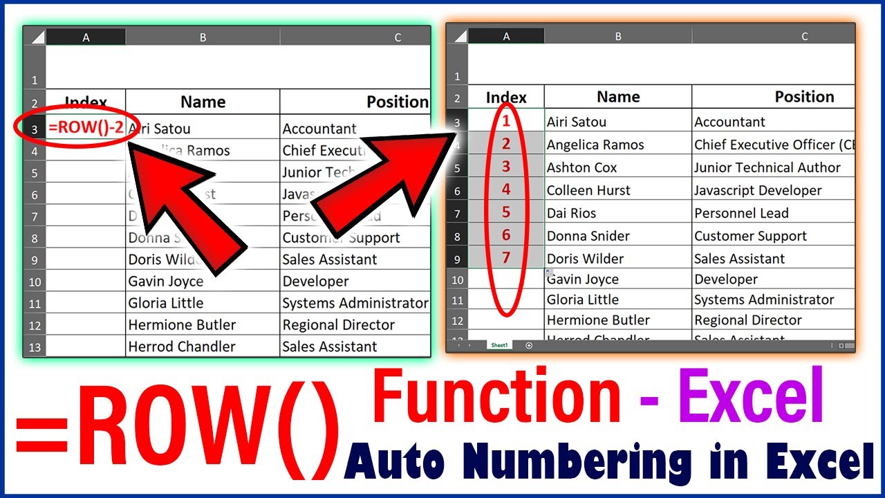 Auto Numbering In Excel Auto Sequential Numbers YouTube Auto Numbering In Excel Auto Sequential Numbers YouTube