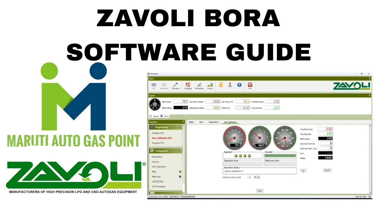 Zavoli Bora Software Guide | How to setup Zavoli CNG ecu | Maruti Auto ...