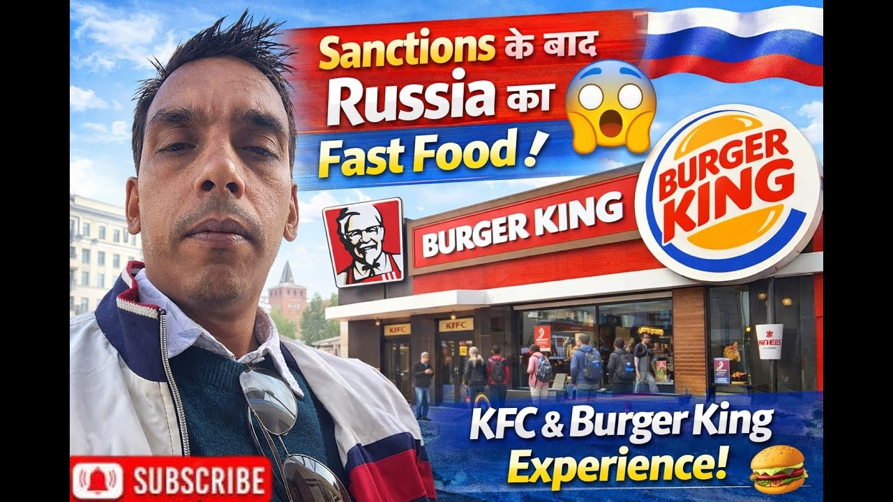 Fast Food In Russia After Sanctions || KFC & Burger King Only Available ...