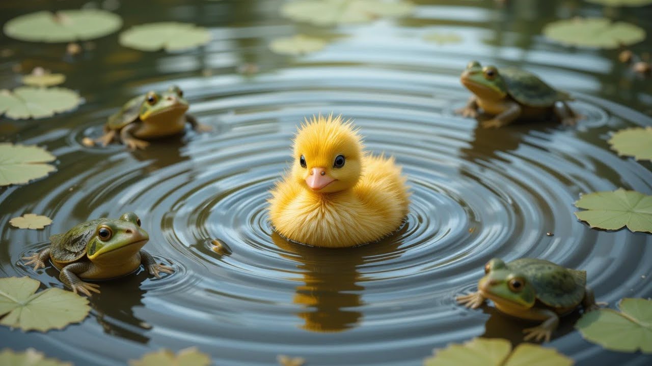 One Little Duck Rhyme Song for Kids | Animal Rhyme & Counting Adventure ...