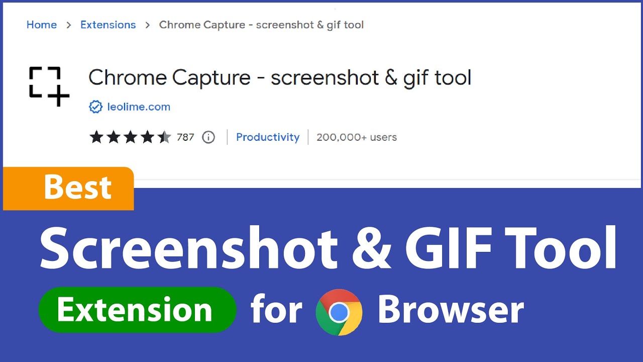 Best Screenshot and GIF Tool Extension for Chrome Browser - YouTube