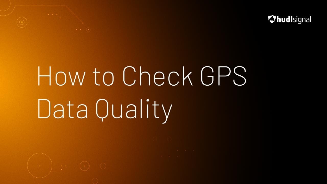 How to Check GPS Data Quality • Hudl Signal - YouTube