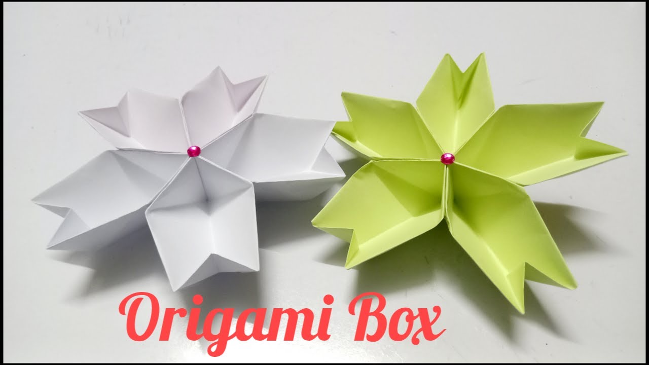 Origami paper storage box making / Know My Skills - YouTube