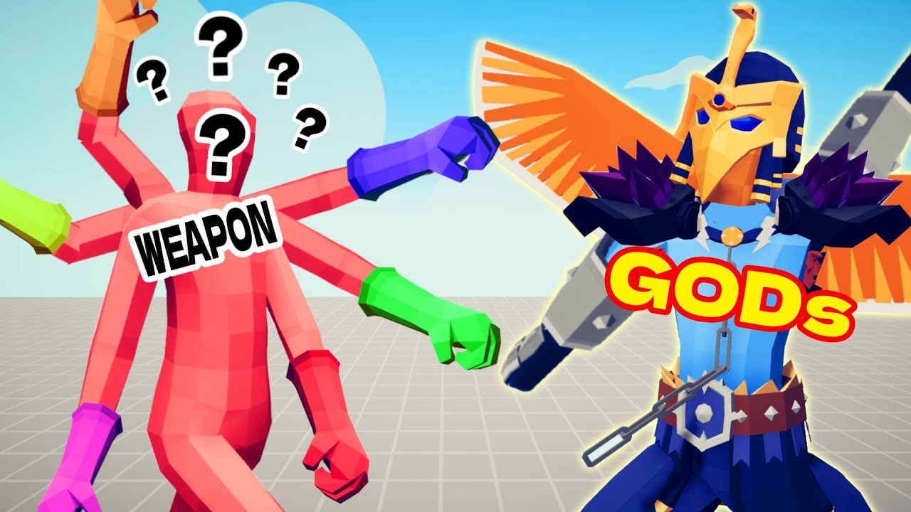 RANDOM WEAPON VS LEGENDARY GODS | TABS - Totally Accurate Battle ...