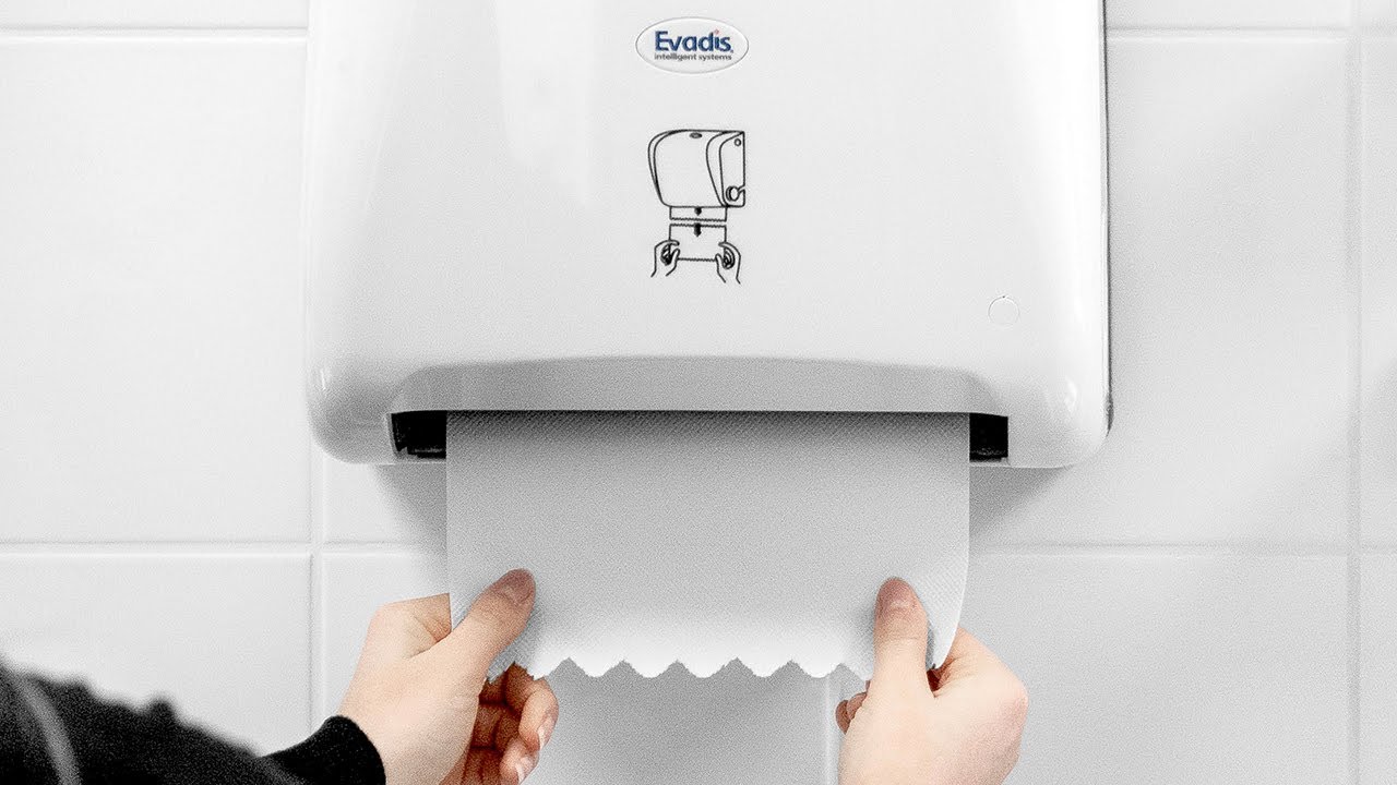 AUTOCUT® - Distributeur d'essuie-mains papier - YouTube