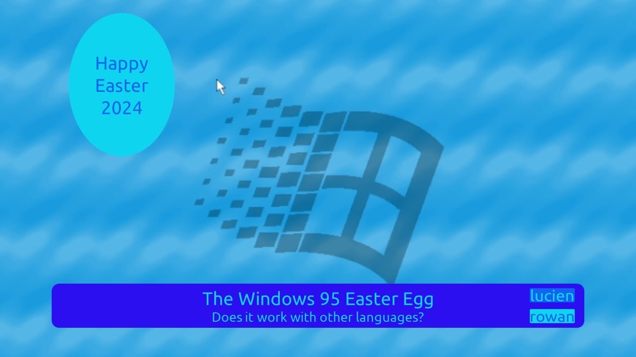 [Happy Easter] The Windows 95 Easter Egg on different languages - YouTube