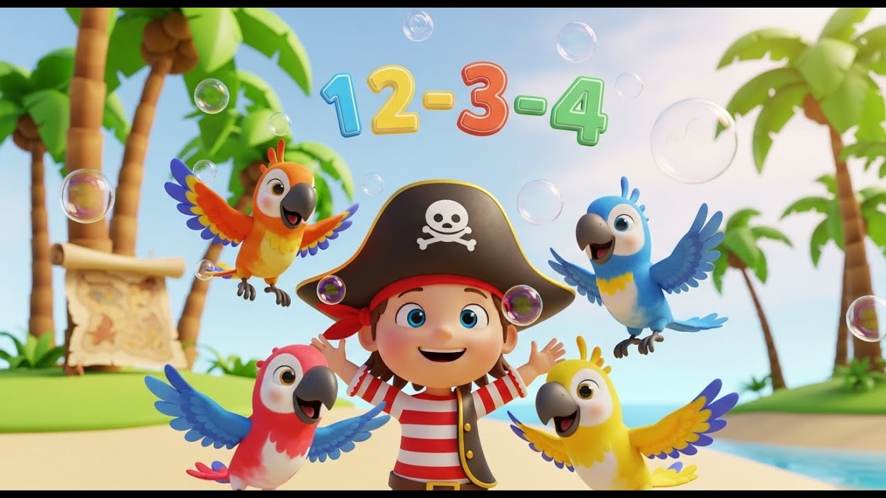 Ultimate Pirate Treasure Counting Voyage Song for Kids | Learn Numbers ...