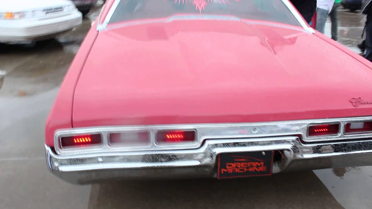 Stuntfest2K13 - Pink Impala Donk tucking with big block DUB Delisions ...