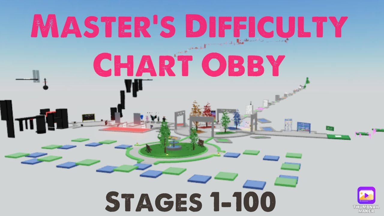 Master’s Difficulty Chart Obby | Stages 1-100 - YouTube