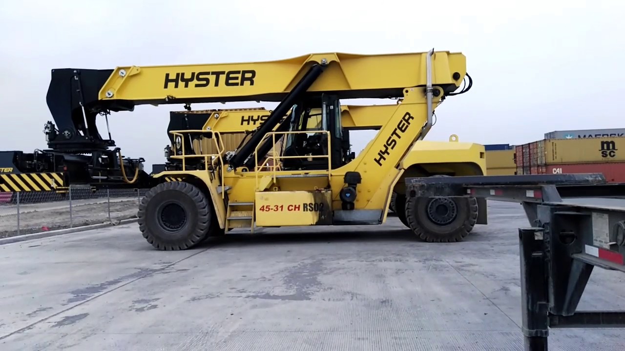 COMO OPERAR UNA GRÚA REACH STACKER 3 - YouTube