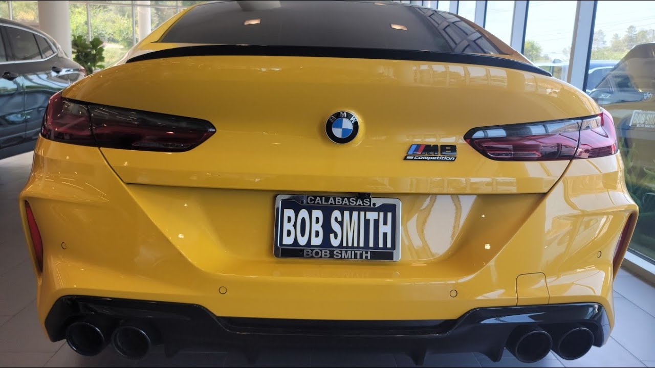 BMW M8 Competition 2021 Yellow - YouTube