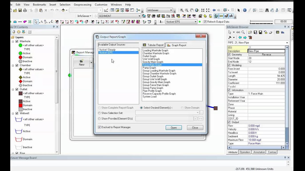 The Advanced Force Main Solution for EPS InfoSewer - YouTube