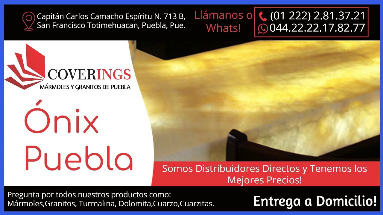 ONIX EN TECALI TECALI DE HERRERA - MÁRMOL Y ÓNIX PUEBLA - YouTube