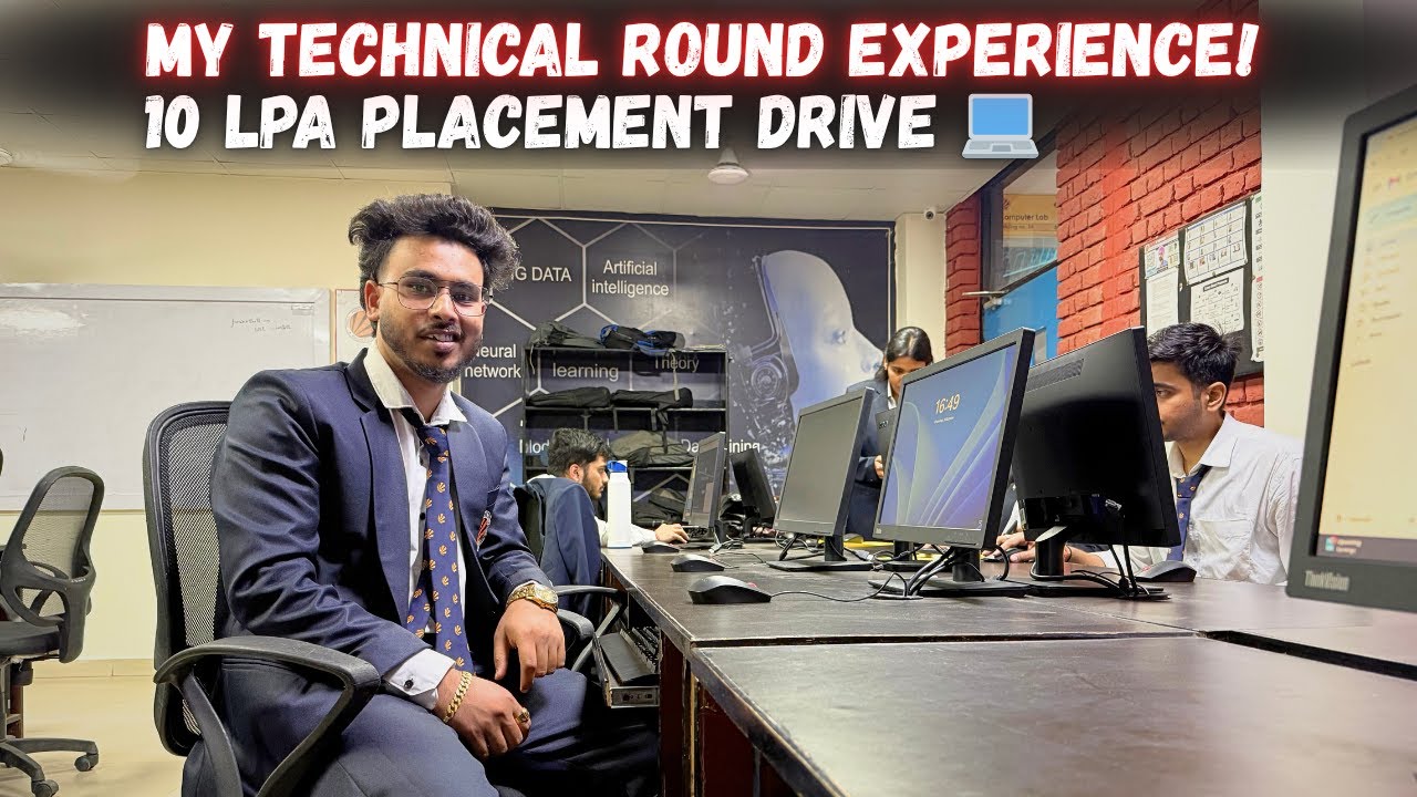 10 LPA On Campus Placement Drive | Full Technical Round Experience 🔥 ...