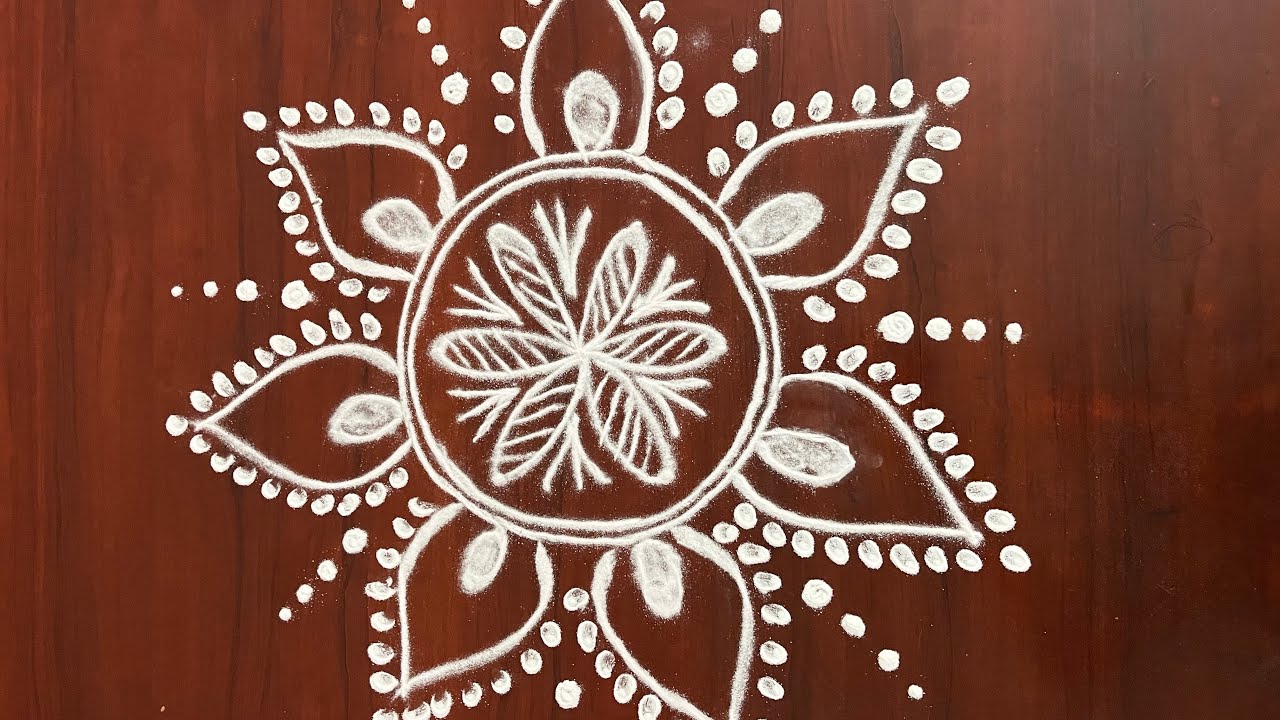 Freestyle Rangoli #indianartkolam #rangoli #howtomakesimplerangoli # ...