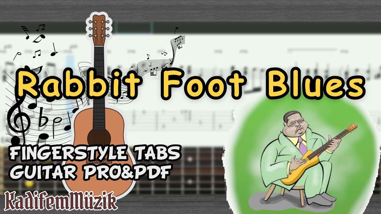 Blind Lemon Jefferson-Rabbit Foot Blues Easy Fingerstyle Guitar ...
