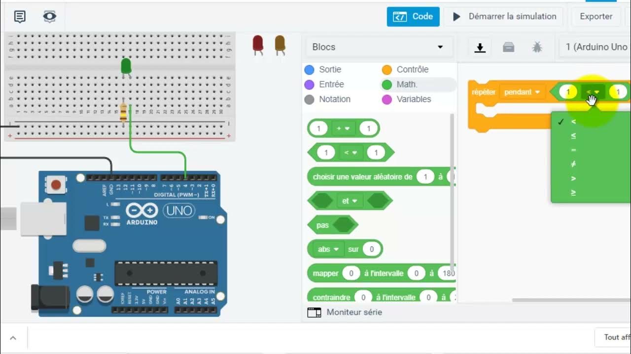 Tinkercad : Programmer le feu tricolore simple - YouTube