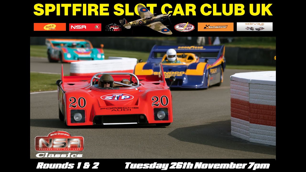 Spitfire Slot Car Club NSR Classics Rounds 1 & 2 - YouTube