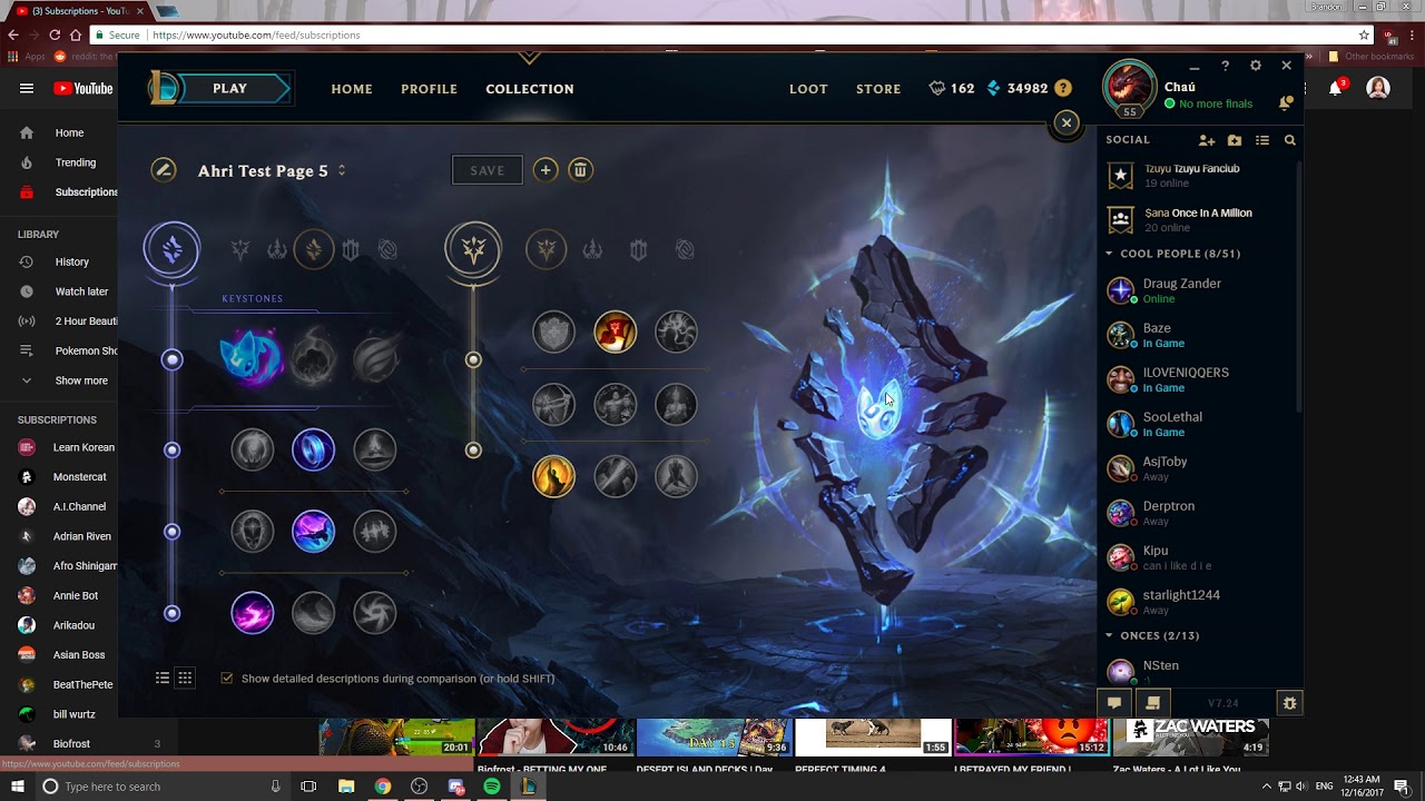 League of Legends: Ahri Preseason 8 Keystone Mastery Guide - YouTube