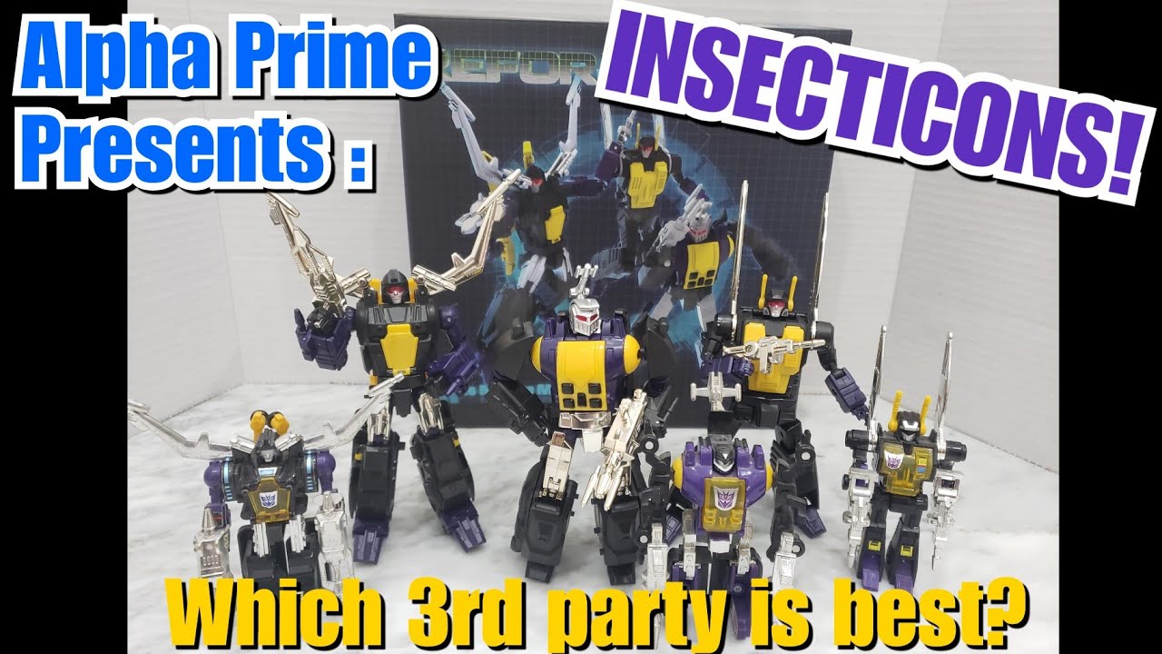 3rd party Insecticons! Which set is the best? G1 Transformers - YouTube