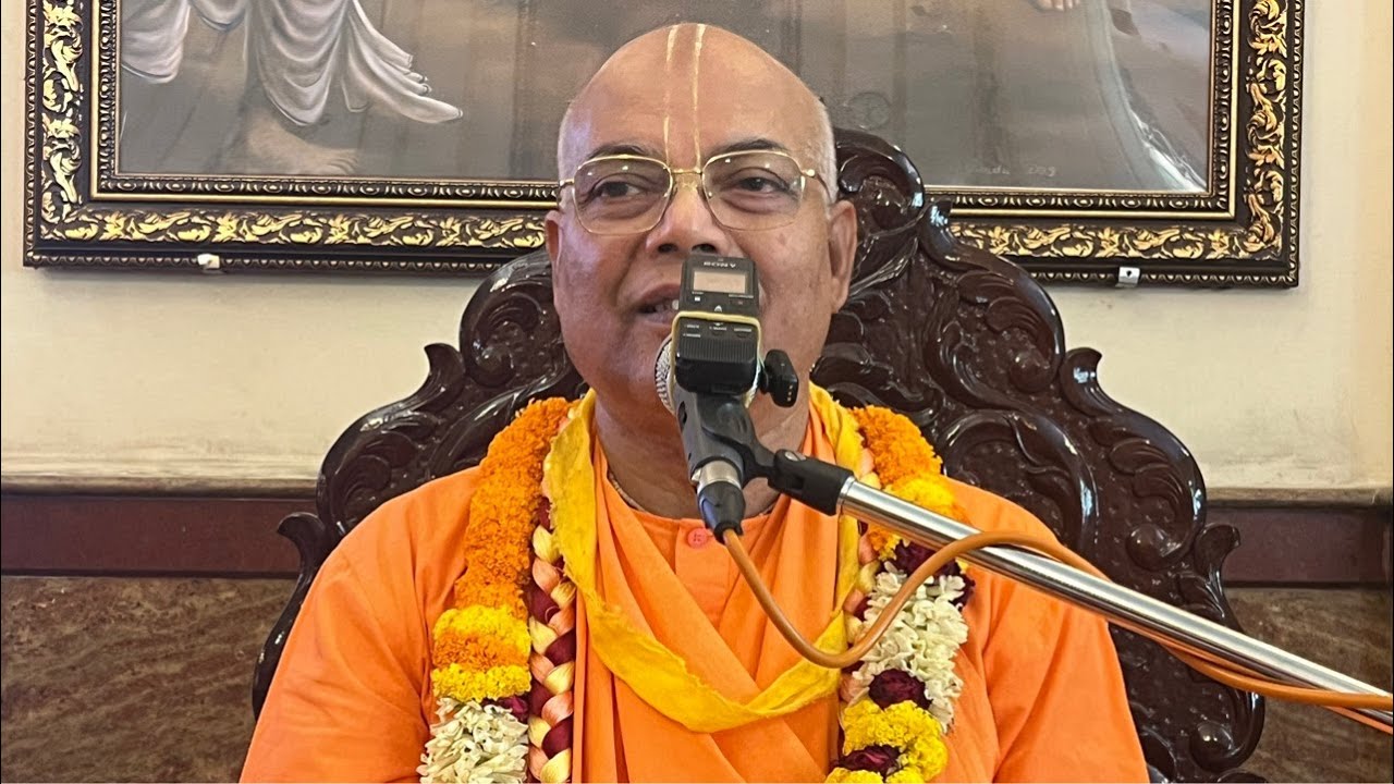 Bhagvatam class iskcon temple puri balia panda - YouTube