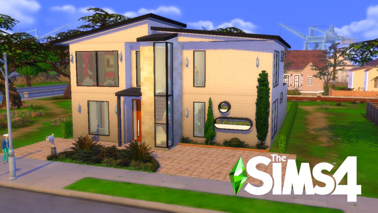 Another Modern House Speed Build! - The Sims 4 - YouTube