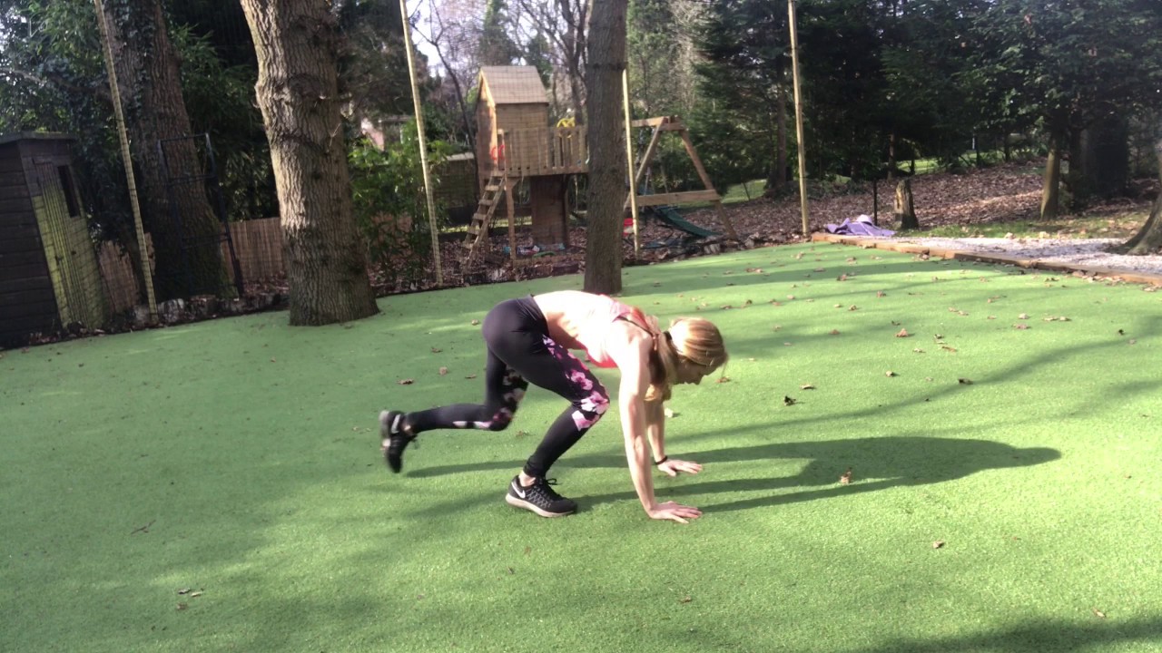 How to do a double knee slam with burpee - YouTube