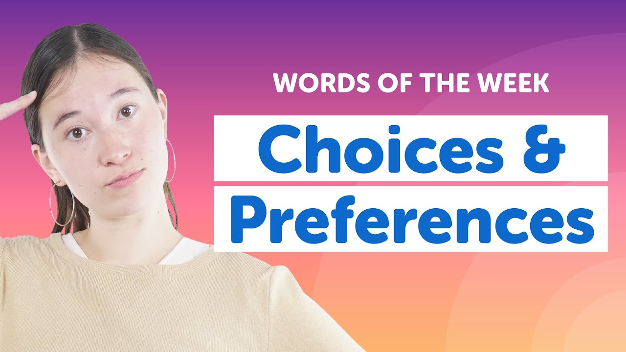 5 Must-Know English Words: Choices & Preferences Vocabulary - YouTube