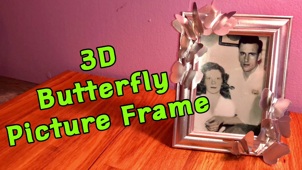 3D Butterfly Picture Frame - YouTube