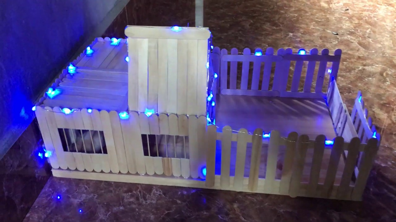 DIY Miniature Modern Party Home for Pet Hamster - how to make a house ...
