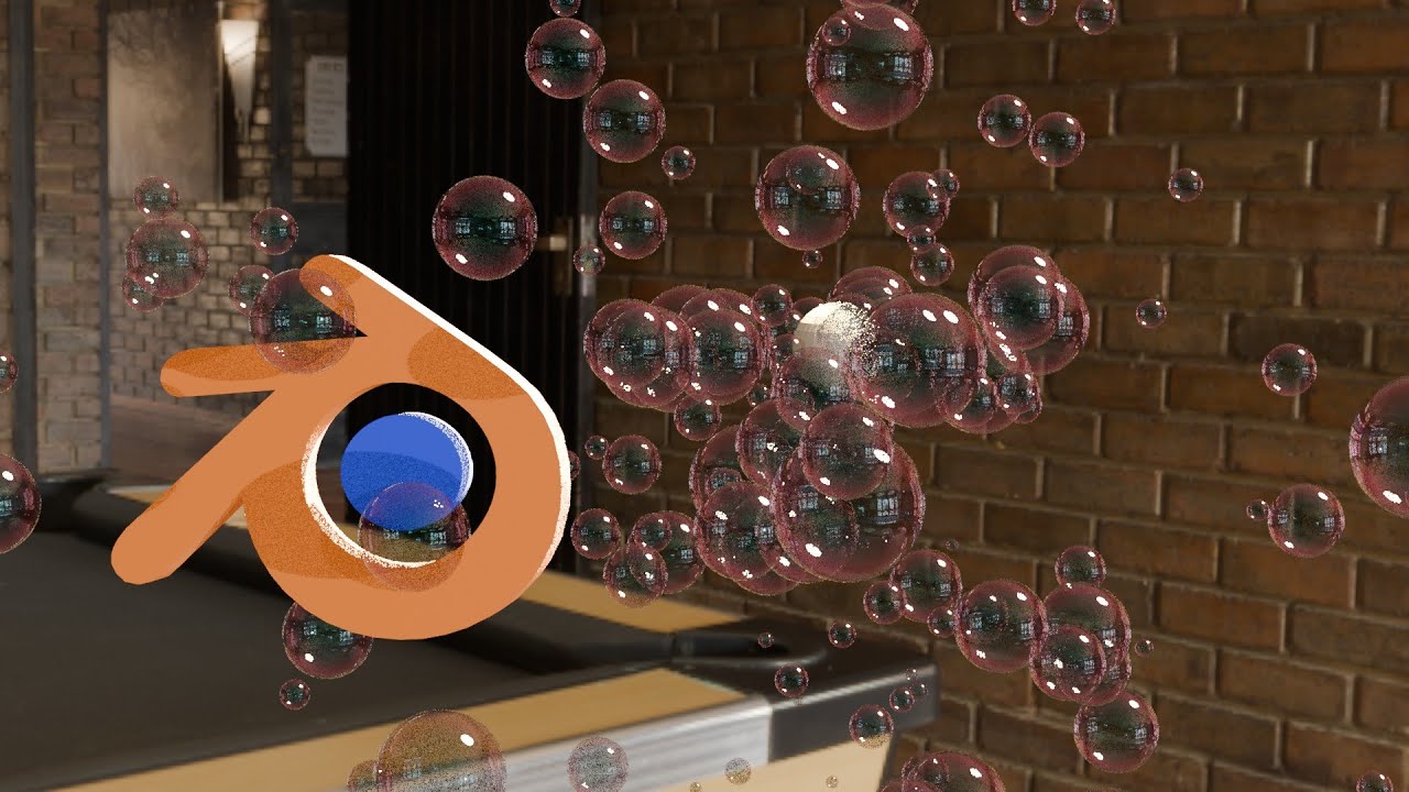 How to Create Realistic Floating Soap Bubbles in Blender - YouTube