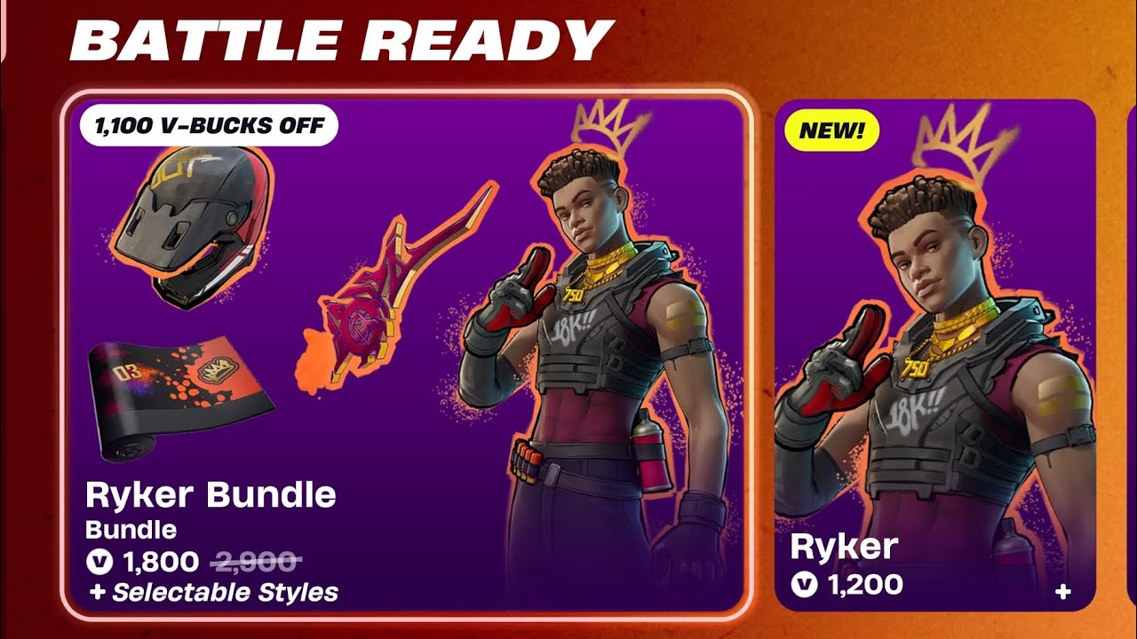 Fortnite gameplay van de Ryker Bundle (Graffiti) - YouTube