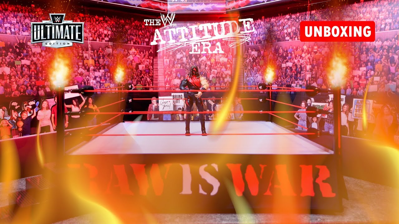 WWE Ultimate Edition Attitude Era Ring & Kane Unboxing - YouTube