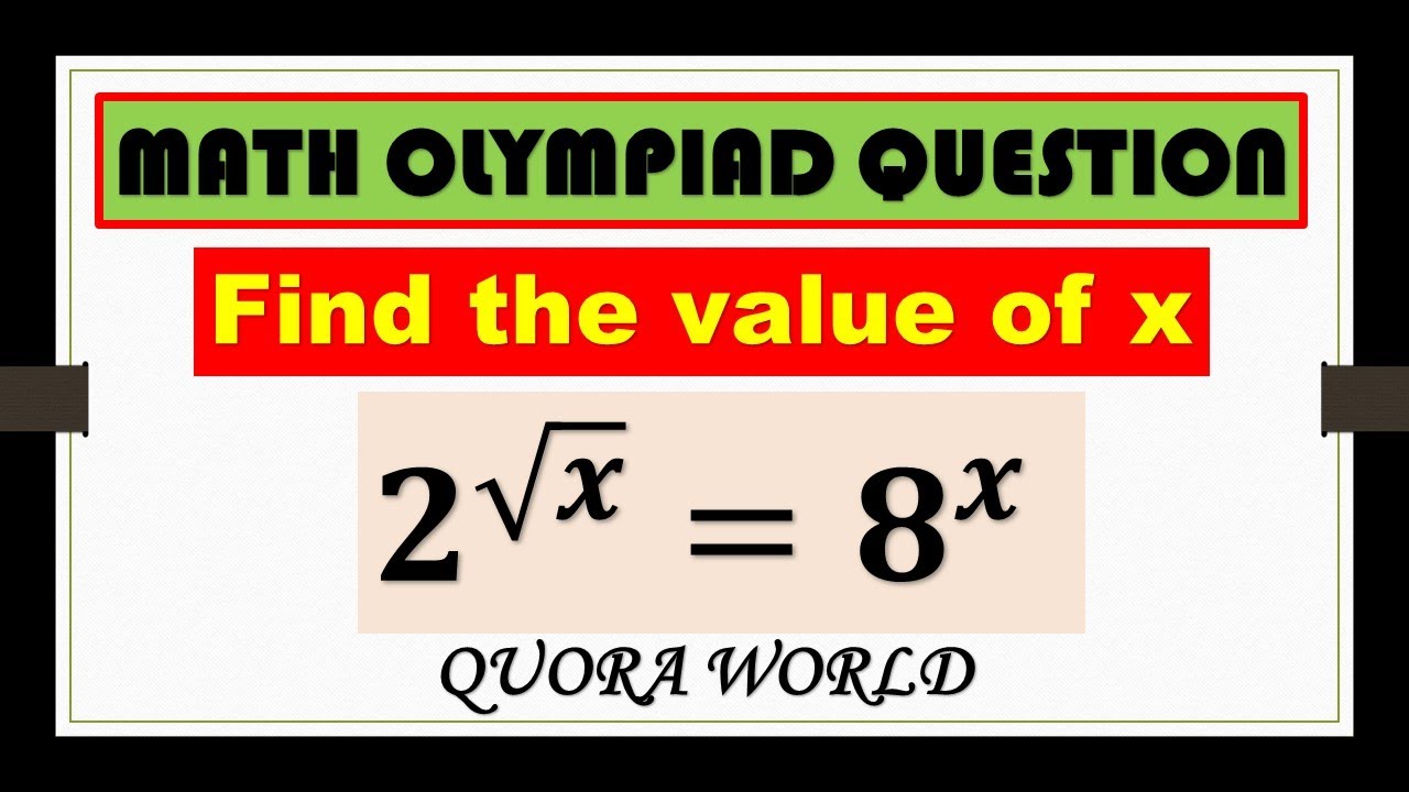 Math olympiad questions || viral math problems - YouTube