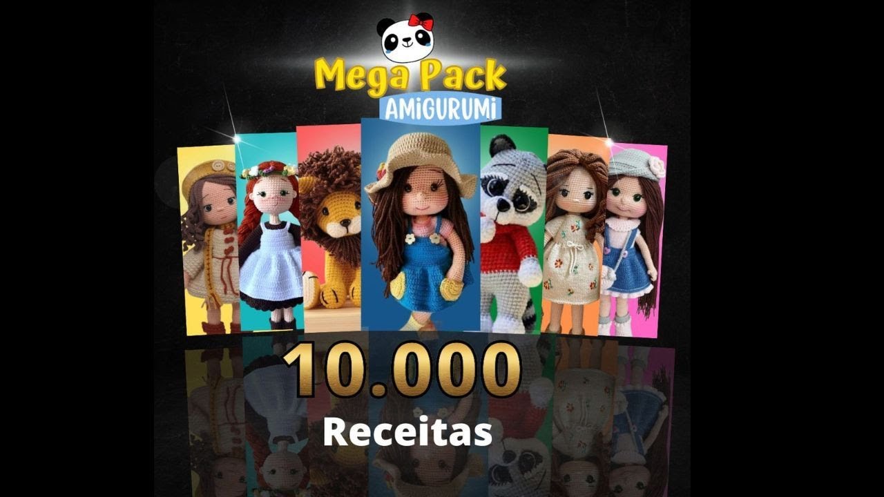 O que tem no Mega Pack Amigurumi? - Revew do Curso Mais completo e com ...