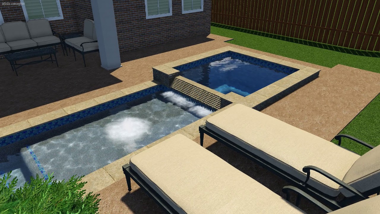 Decker Pool Design by Backyard Amenities - YouTube