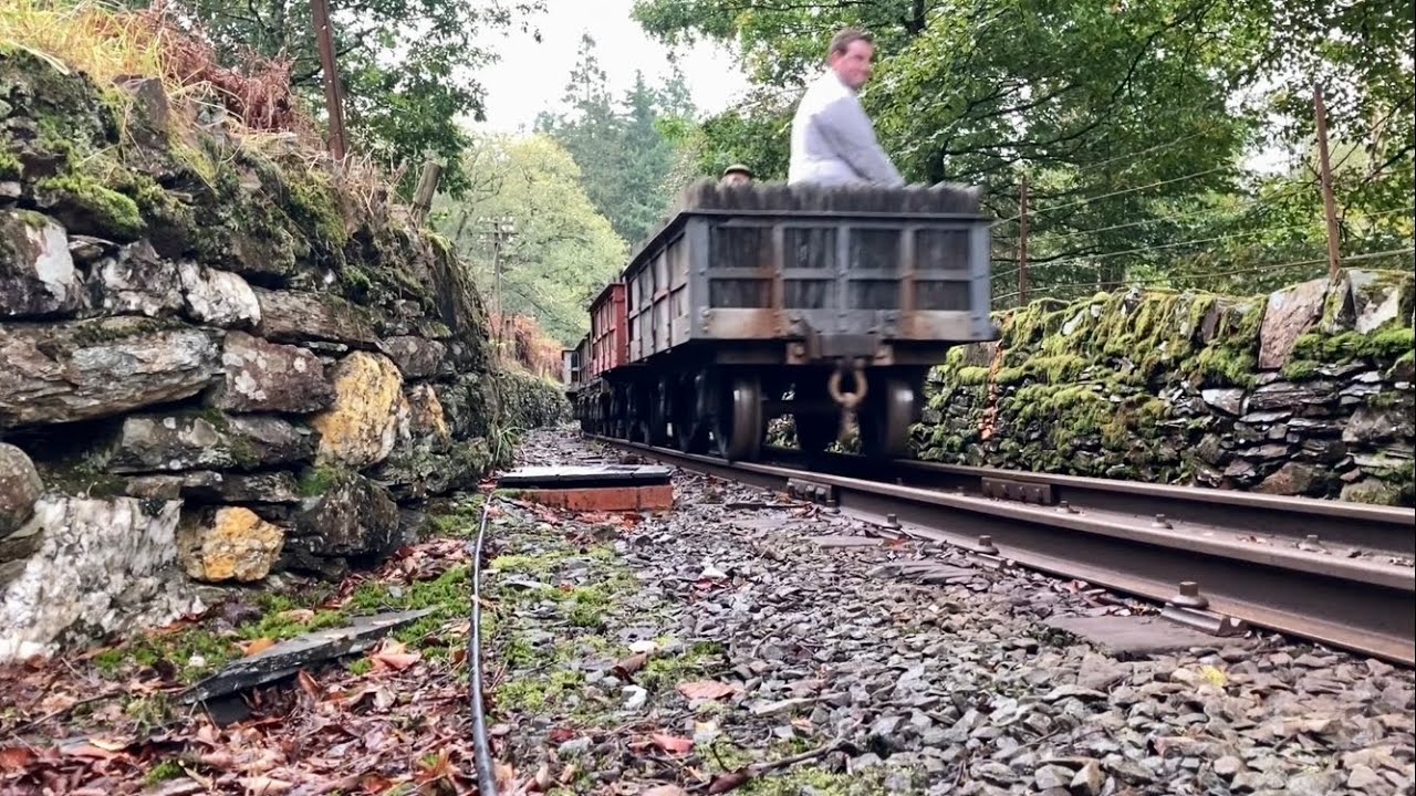 Gravity Train Ffestiniog Railway 7 Oct 2023 - YouTube