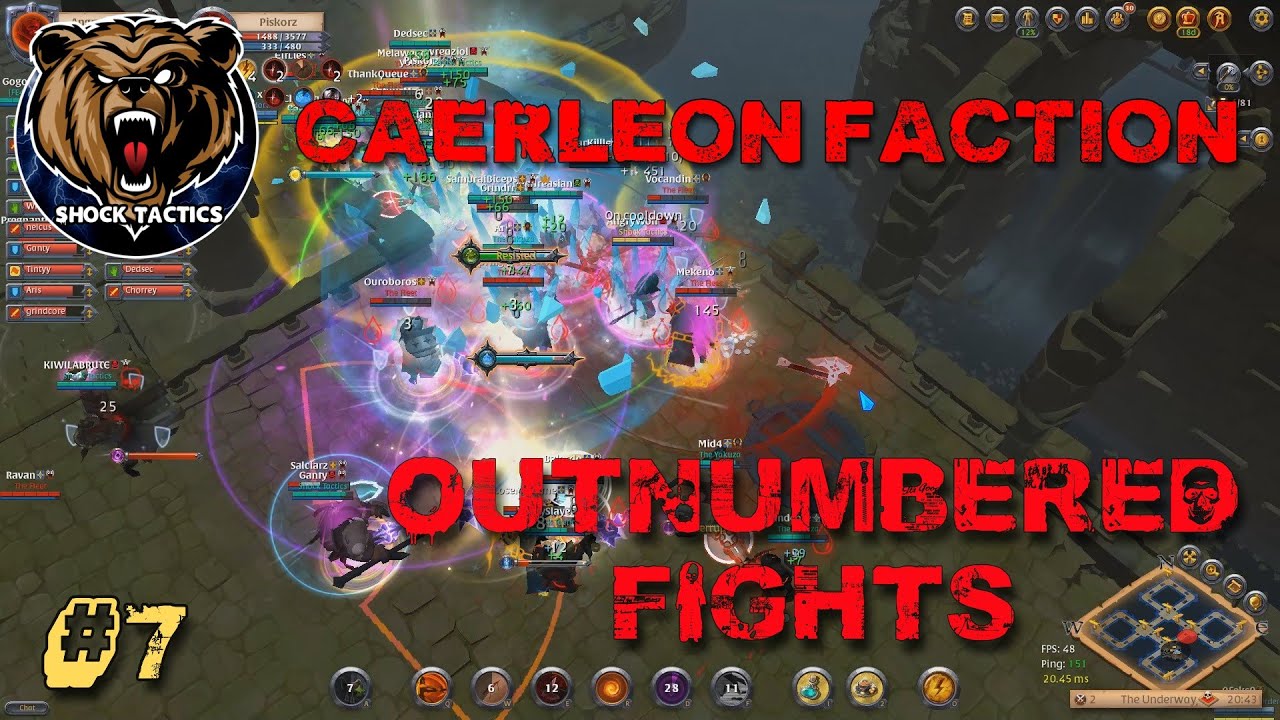 Albion Online Outnumbered Fights as Caerleon Faction #7 - YouTube