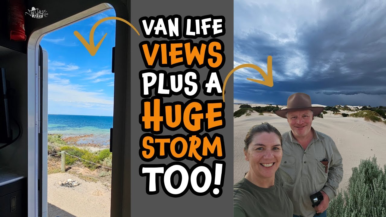 Van life VIEWS and a HUGE storm came through! - YouTube
