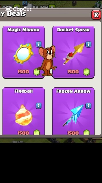 Jerry choosing COC hero skills #2024 #clashofclans #games - YouTube