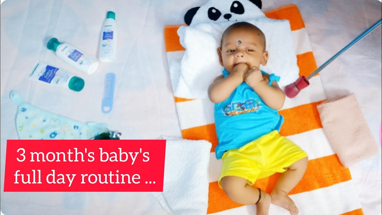 3 month's old babyfull days routine|My baby 24 hours routine |Feeding ...