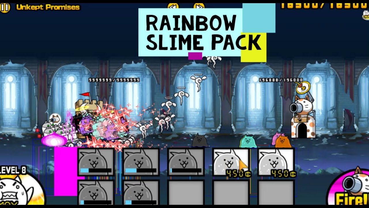 rainbow slime | bcu packs - YouTube