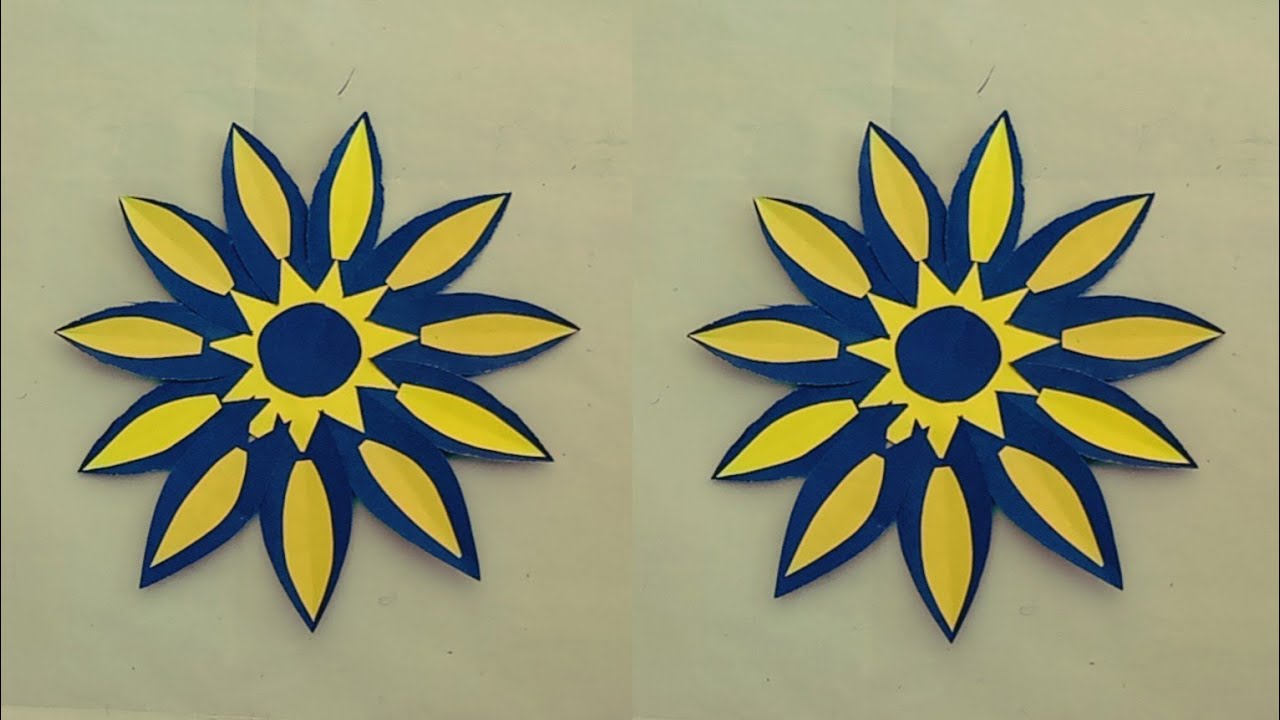 Chart Paper Decoration Ideas Easy And Beautiful Flower ll Shayaan Craft ...