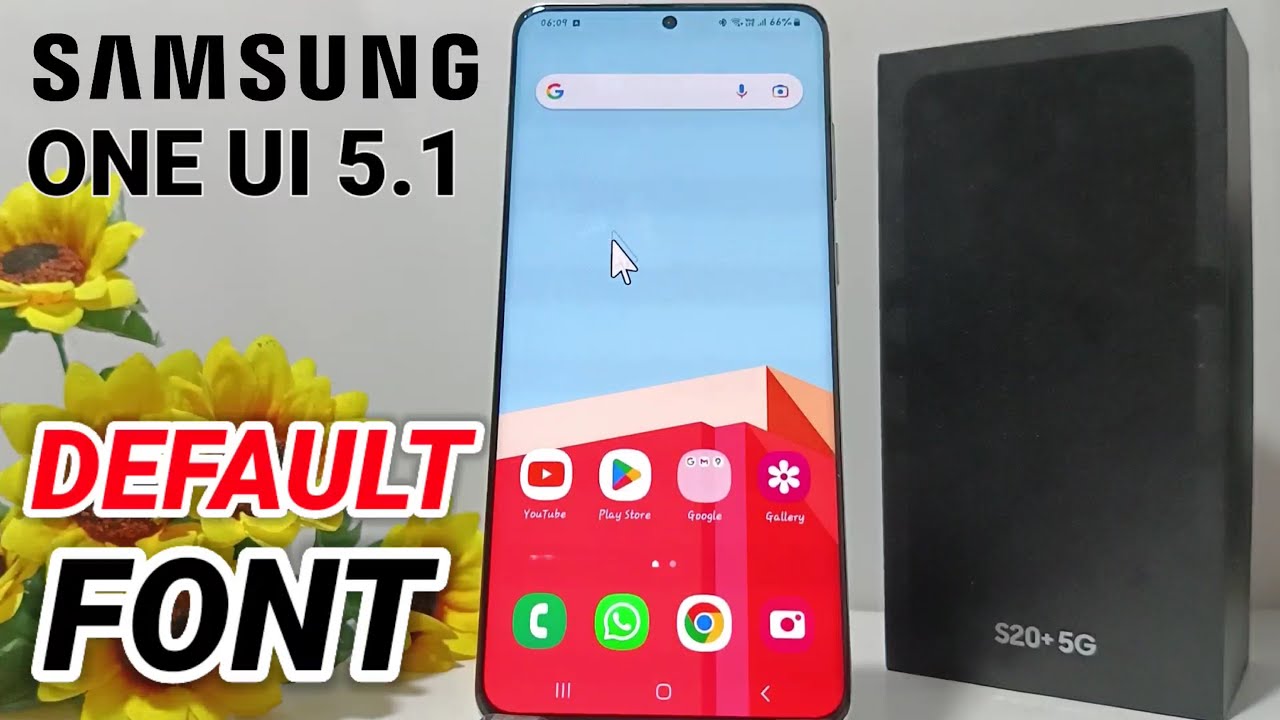 How To Revert To Default Font On Samsung One Ui 5.1 - YouTube