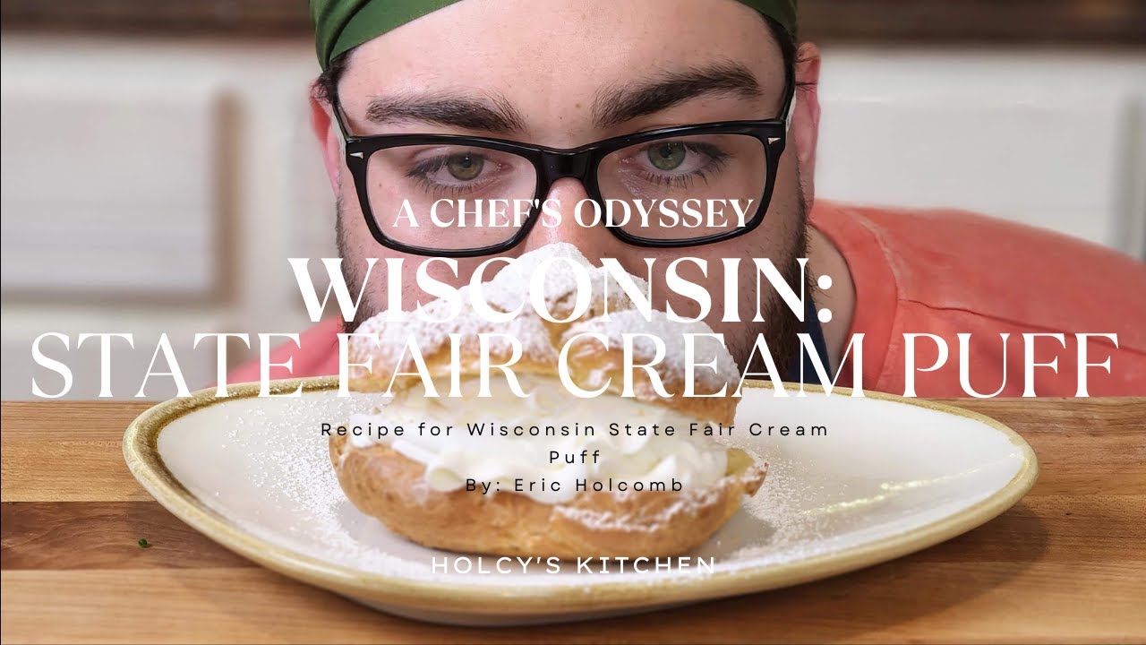 A Chef's Odyssey: Wisconsin State Fair Cream Puff - YouTube