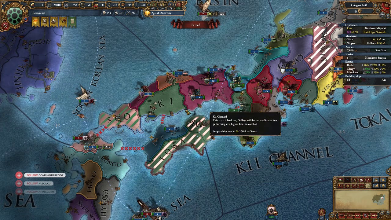 Japan EU4 - Let's (learn how to) Play - 2 - YouTube