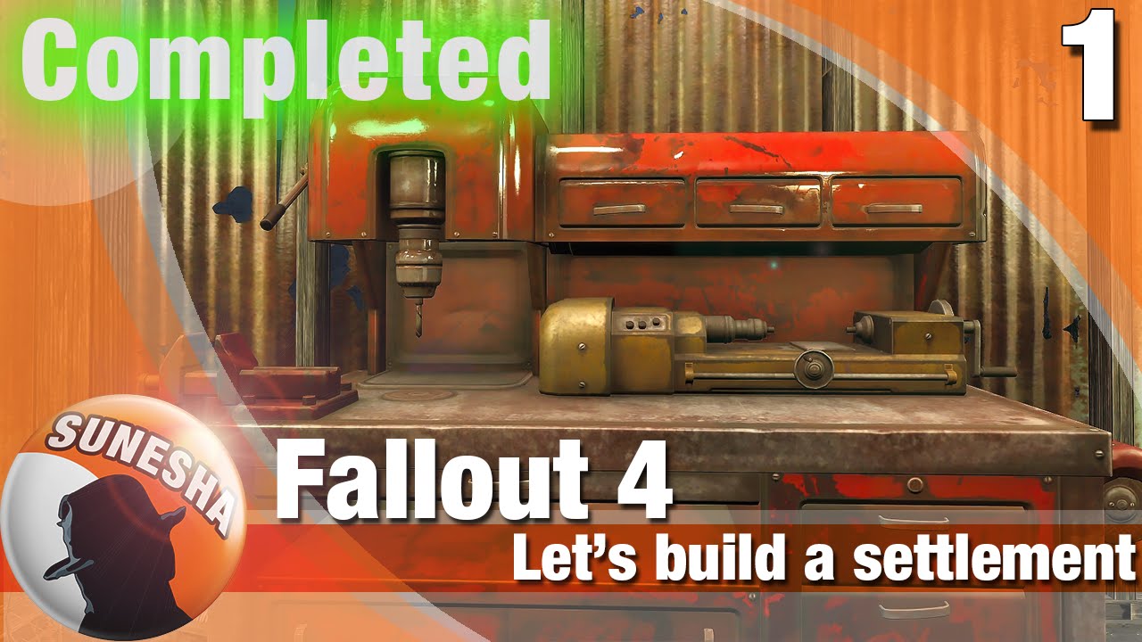 Fallout 4 | E01 | Residence area and watchtower | Let's build a ...