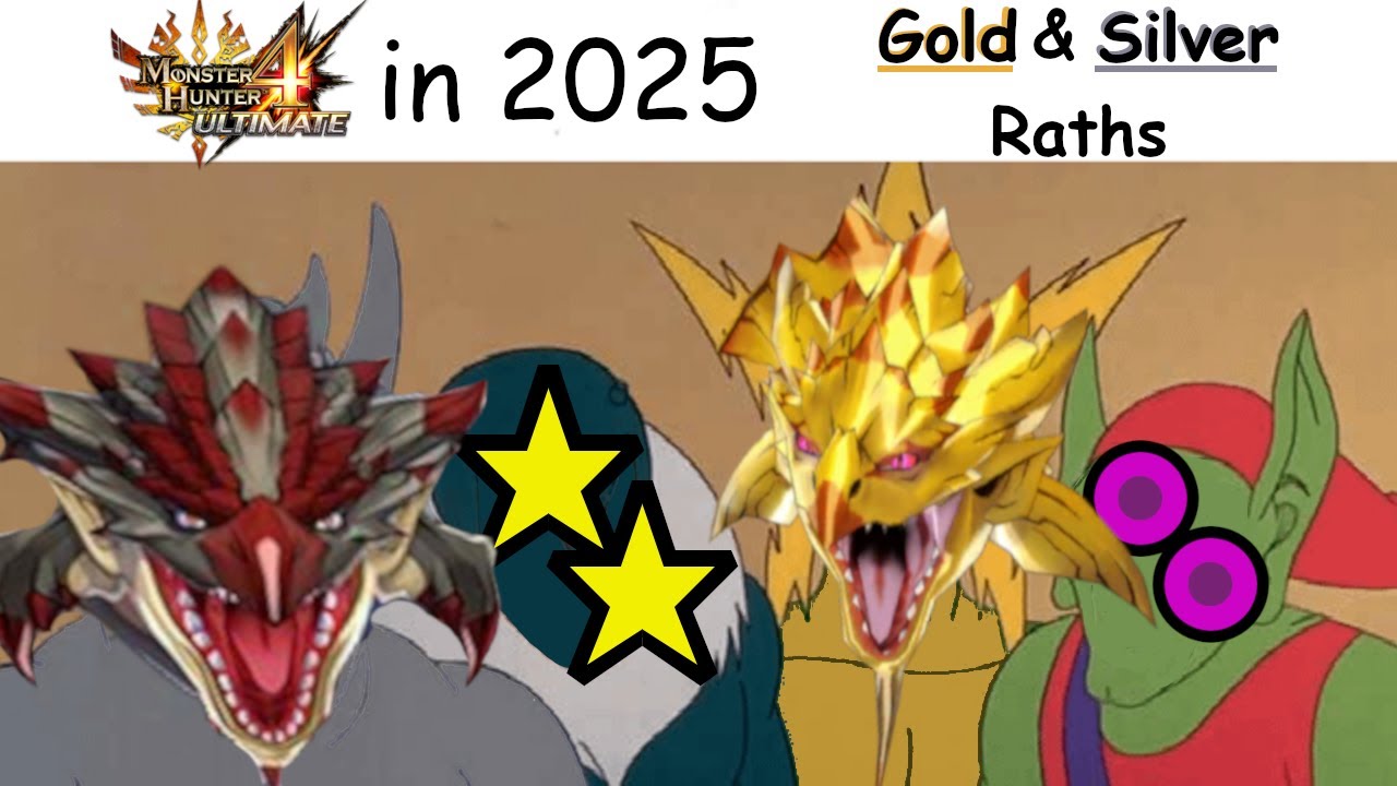 MH4U in 2025 - GOLD RATHIAN, SILVER RATHALOS (Charge Blade) - YouTube