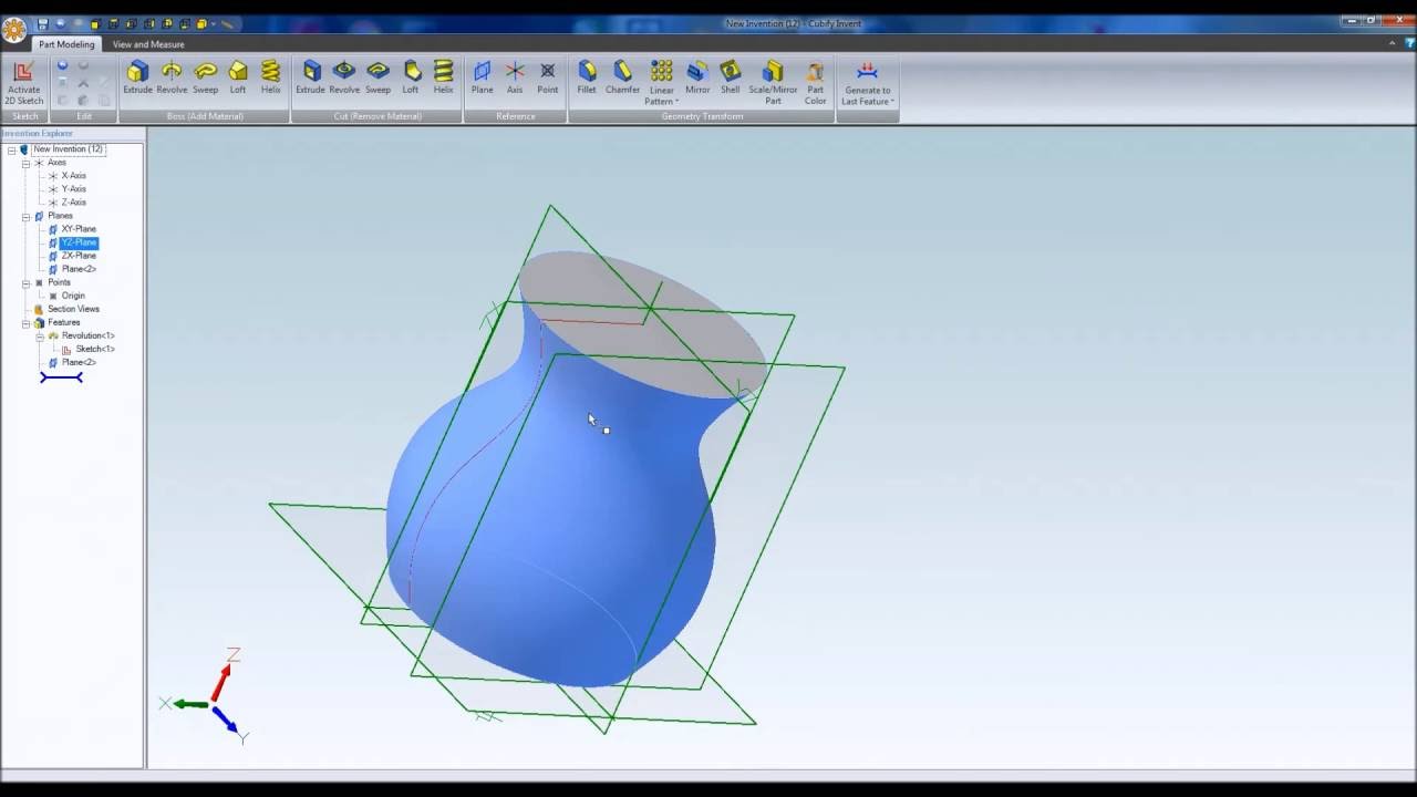 12. Cubify Invent Vase Planes Sweep Pattern - YouTube