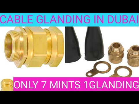 CABLE GLANDING IN ELECTRICAL ROOM SMDB CABLE GLANDING IN DUBAI - YouTube
